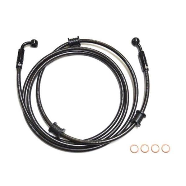 ●メーカー名：KN企画 / kn926(ケイエヌキカク)●商品名：ステンメッシュブレーキホースKIT/2430mm/グリファス ロンホイメーカー品番：KN-MH-2430CYGNUS GRYPHUS シグナス グリファス【商品説明】■ステン...
