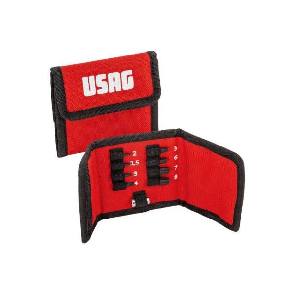 ●メーカー名：ウーザック / USAG●商品名：X-Grip ヘックスビットセット 2-8mmメーカー品番：660X/B9JANコード：8001150049415・適応ヘックスサイズ：2、2.5、3、4、5、6、7、8mm