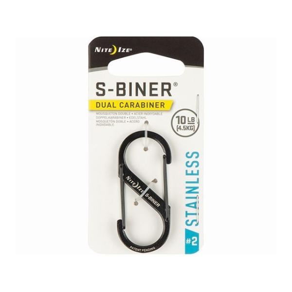 ●メーカー名：ナイトアイズ / NiteIze●商品名：NI00737 エスビナー S-BINER ＃2（ブラックチタン）メーカー品番：NI00737JANコード：94664007376通常カラビナーで使われるスプリングでのゲート開閉ではな...