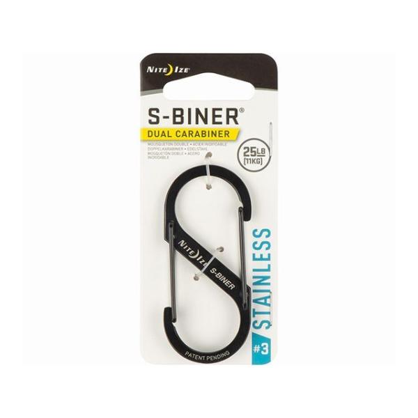 ●メーカー名：ナイトアイズ / NiteIze●商品名：NI00738 エスビナー S-BINER ＃3（ブラックチタン）メーカー品番：NI00738JANコード：94664007383通常カラビナーで使われるスプリングでのゲート開閉ではな...