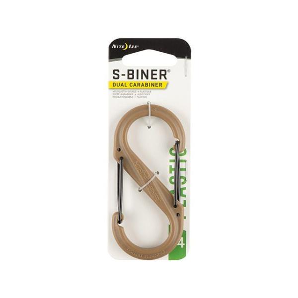 ●メーカー名：ナイトアイズ / NiteIze●商品名：NI01199 エスビナー S-BINER プラスチック ＃4（コヨーテ/BG）メーカー品番：NI01199JANコード：94664011991通常カラビナーで使われるスプリングでのゲ...