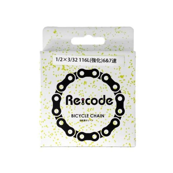 ●メーカー名：Re:code(リコード)●商品名：自転車チェーン 1/2×3/32 116L（強化） 6速-7速JANコード：4580080491708■タイプ6速-7速用■カラースチール■ショートキャッチ高品質と低価格を両立させた自転車チ...