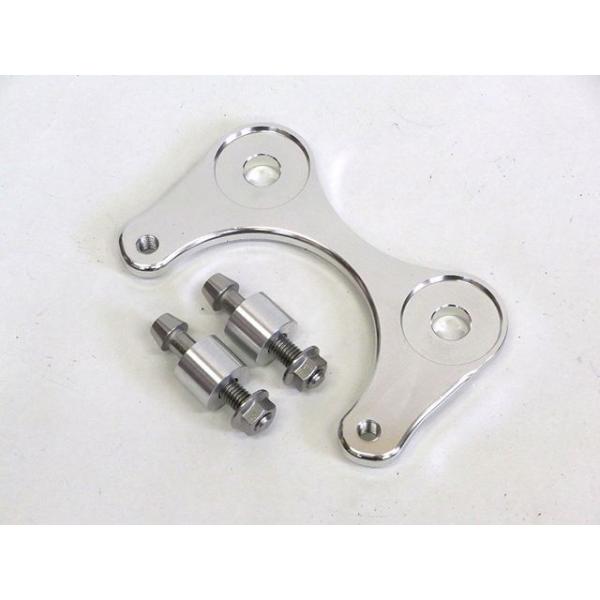 ●メーカー名：ミスミエンジニアリング / MISUMI ENGINIEERING●商品名：ヘッドライトバイザーステー 16mmUP オフセット 41mmハーレー汎用 ビッグツインにヘッドライトバイザーまたはメーターなどが付けられます。※画像...