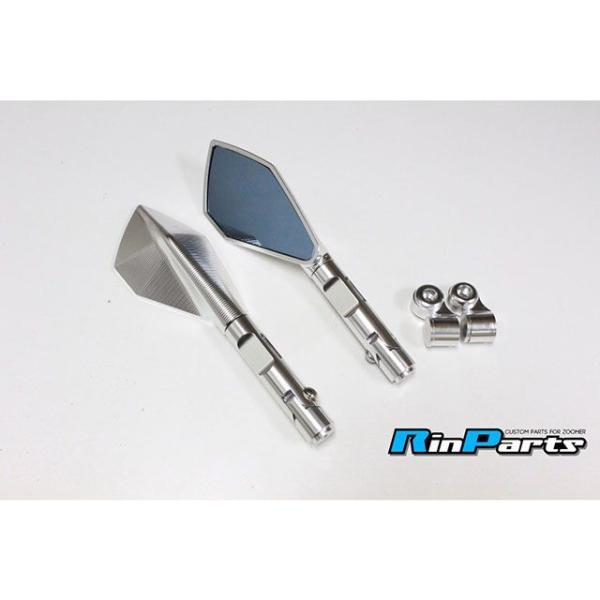 ●メーカー名：リンパーツ / Rin Parts●商品名：アルミ製ミラーVer2●カラー：シルバーメーカー品番：1101536JANコード：4560452745363ZOOMER ズーマー10mm 2本 10mm逆ネジ 1本 8mm 2本 ...