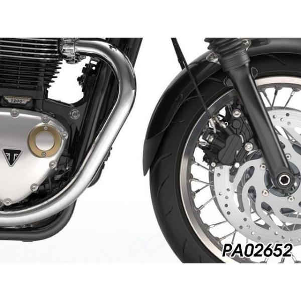 ●メーカー名：パイツマイヤー / Peitzmeier●商品名：Extender Fender/エクステンダーフェンダー Triumph（ブラック）メーカー品番：PA02652Thruxton 1200 スラクストン1200ブラック純正フロ...