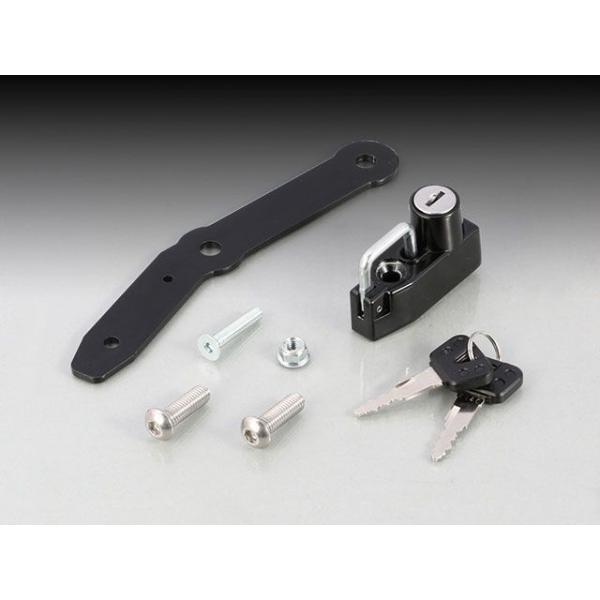 ●メーカー名：キタコ / KITACO●商品名：ヘルメットホルダー（ブラック）メーカー品番：80-564-28100JANコード：4990852124596GSX250Rプレート：スチール製/ブラック■キー2ヶ付属 ■左右タンデムステップの...