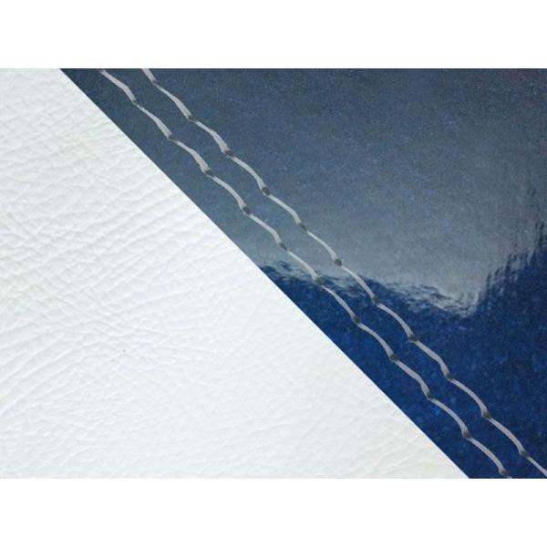 ●メーカー名：グロンドマン / Grondement●商品名：ジョルノ（AF24）/ジョルカブ（AF53） 国産シートカバー エナメルブルー＆白●タイプ：張替 仕様：透明ダブルステッチメーカー品番：GH53HC572SW0JANコード：45...