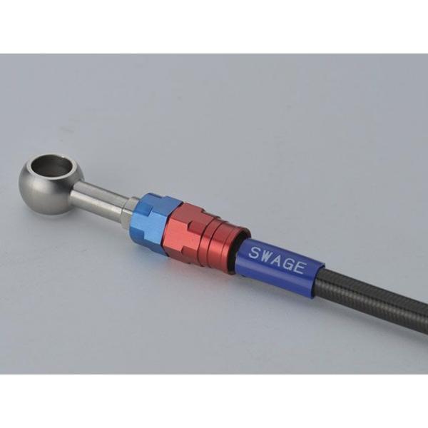 ●メーカー名：スウェッジラインプロ / SWAGE-LINE PRO●商品名：リアブレーキホースキット（レッド/ブルー）●ホースカラー ブラックメーカー品番：SAPB365RJANコード：4549950569572XSR700レッド＆ブルー...