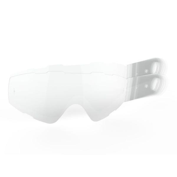 ●メーカー名：イクスブランド / EKS Brand●商品名：GOX ラミネートティアオフ・フィルムクリップ付 、14枚入りメーカー品番：067-40500EKS brand MXゴーグル全モデル用ラミネートティアオフレンズ14枚パック。レ...