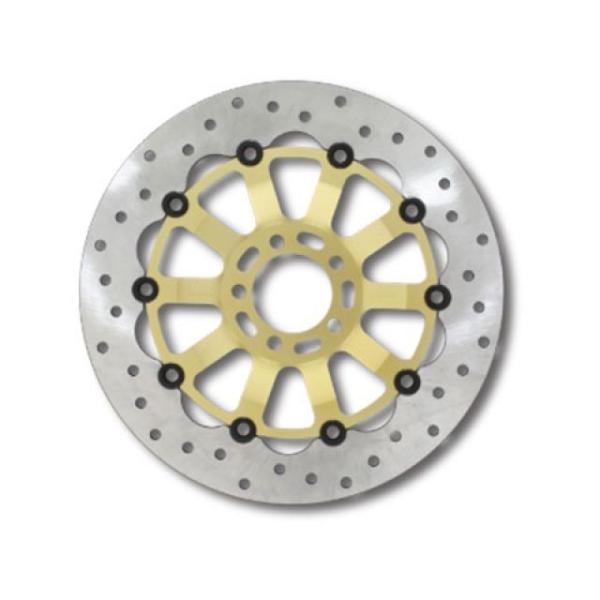 ●メーカー名：サンスター / SUNSTAR●商品名：KC-201H カスタムタイプ ディスクローター 左右共用（ゴールド）メーカー品番：KC-201HJANコード：4562116115710BALIUS バリオスBALIUS II バリオ...