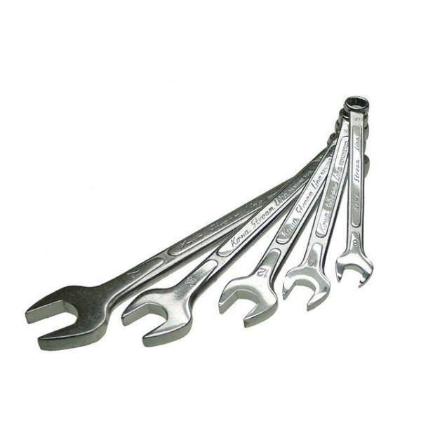 ●メーカー名：興和精機 / KOWA SEIKI(コーワセイキ)●商品名：STREAMLINE コンビネーションレンチ●仕様 5本セットメーカー品番：KLK-1-015サイズ：8mm/全長：115mm/重量：30g サイズ：10mm/全長：...