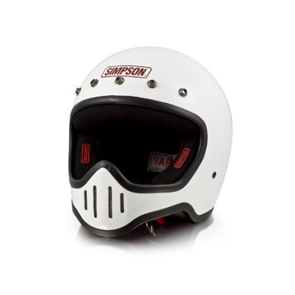 ●メーカー名：シンプソン / SIMPSON●商品名：MODEL50 ヘルメット●カラー ホワイト サイズ 57-58cmメーカー品番：3309105758JANコード：4562363242917規格PSC/SG（全排気量適合）帽体57-5...