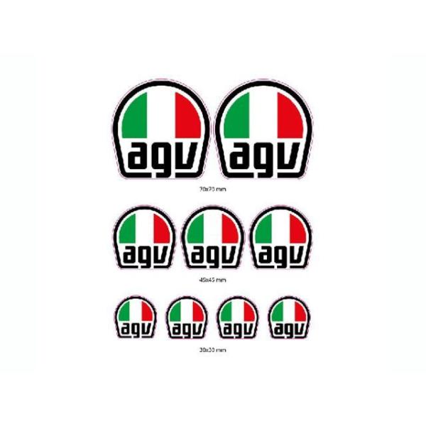 ●メーカー名：エージーブイ / AGV●商品名：STICKERS SETメーカー品番：POP02000299901JANコード：80510190497427cm×7cm：2枚 4．5cm×4．5cm：3枚 3cm×3cm：4枚AGVロゴのP...
