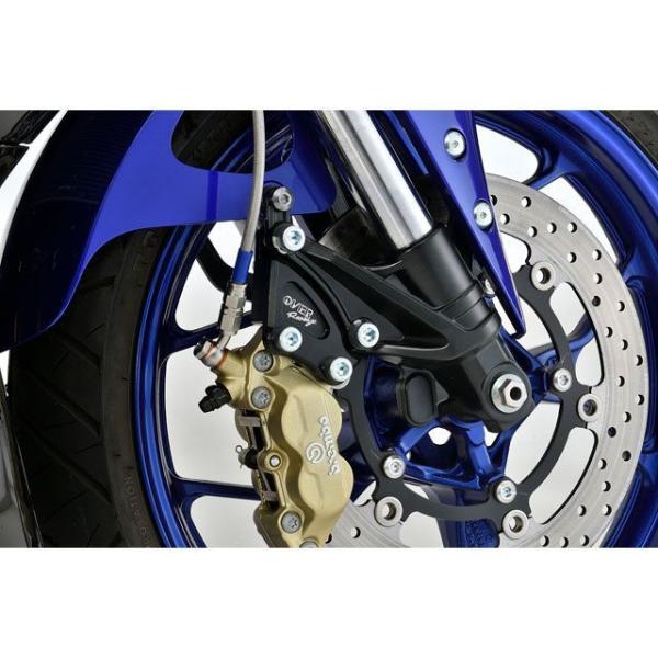 ●メーカー名：オーバーレーシング / OVER RACING●商品名：Fキャリパーサポート ブレンボ4P用（ブラック）メーカー品番：・83-351-11BJANコード：4539770118777YZF-R25YZF-R3■ブレンボ4P 30...