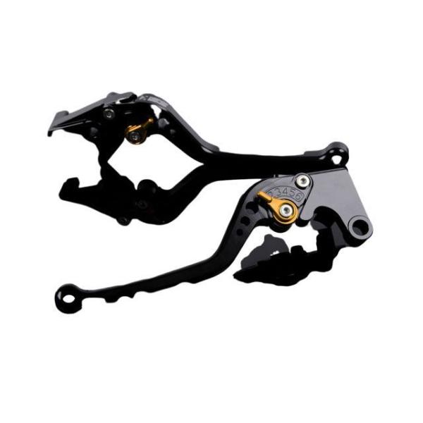 ●メーカー名：SPEEDRA(スピードラ)●商品名：アルミビレットアジャストレバーセット スタンダードロング（レバー本体：ブラック）●アジャスター：ゴールドメーカー品番：KA0403584-GDJANコード：4589995422425140...