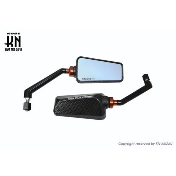 ●メーカー名：ステージ6 / STAGE6●商品名：バックミラー カーボン柄/ツヤあり/ブルーレンズメーカー品番：SG6-M1-PBJANコード：4580496185994汎用 カラーカーボン柄／ツヤあり／ブルーレンズサイズA=105mm ...
