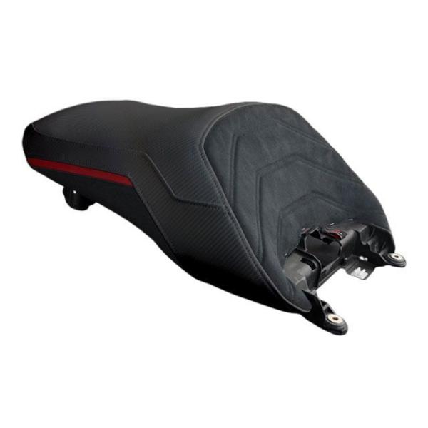 ●メーカー名：ルイモト / LUI MOTO●商品名：リア シートカバー Technikメーカー品番：LM-8101204JANコード：4589678389090K1600GTスウェード/CFブラック/ガンメタ/TEC-GRIPTechni...