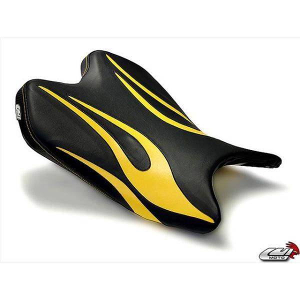 ●メーカー名：ルイモト / LUI MOTO●商品名：フロント シートカバー Flameメーカー品番：LM-5042101JANコード：4589678410732YZF-R6ブラック/ディープイエロー/CFブラック/イエローステッチFlam...
