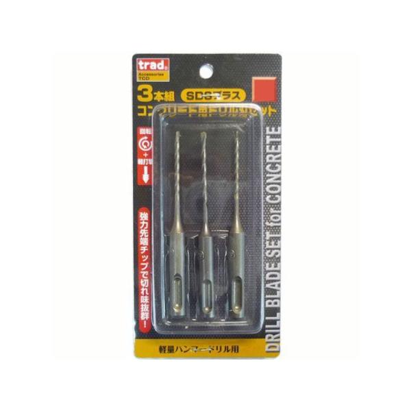 ●メーカー名：三共コーポレーション / sankyo Corporation(サンキョウコーポレーション)●商品名：trad 3本組SDSコンクリートドリルメーカー品番：TCD-343JANコード：4954458023035■刃先径：4.3...
