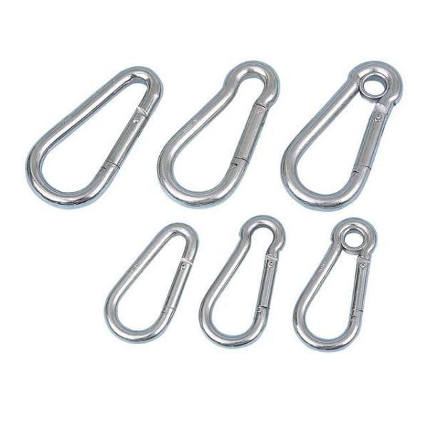 ●メーカー名：スリーエッチ / HHH●商品名：K6A HHH カラビナハ-ケン（スチール）メーカー品番：K6AJANコード：4990077110282■材質：スチール■線径：6mm■使用荷重：30kg■破断荷重：250kg■自重：30g■...