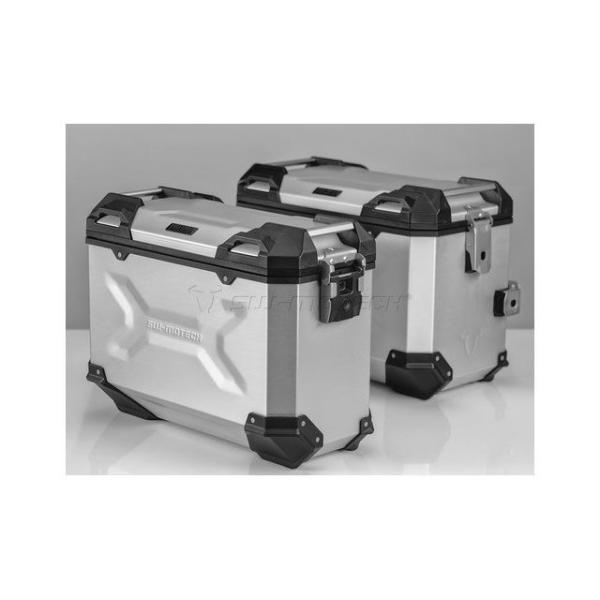 ●メーカー名：SWモテック / SW-MOTECH(エスダブリューモテック)●商品名：TRAX（トラックス）ADV パニアシステム シルバー 45/37 L、Suzuki DL 650 V-Strom（11-）メーカー品番：sw_KFT_0...