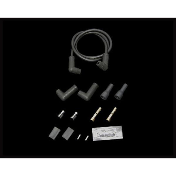 ●メーカー名：アクセル / ACCEL●商品名：プラグコード 8.8mm 汎用 90°キャップ●コード部：黒メーカー品番：・012074ハーレー汎用 【黄】173083 【黒】173083Kブラックコード：8.8mm×42インチ（約106c...