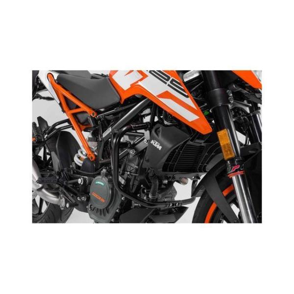 ●メーカー名：SWモテック / SW-MOTECH(エスダブリューモテック)●商品名：クラッシュバー ブラック KTM 125（11-）/200 Duke（11-16）｜SBL.04.214.10001/Bメーカー品番：sw_SBL_04_...