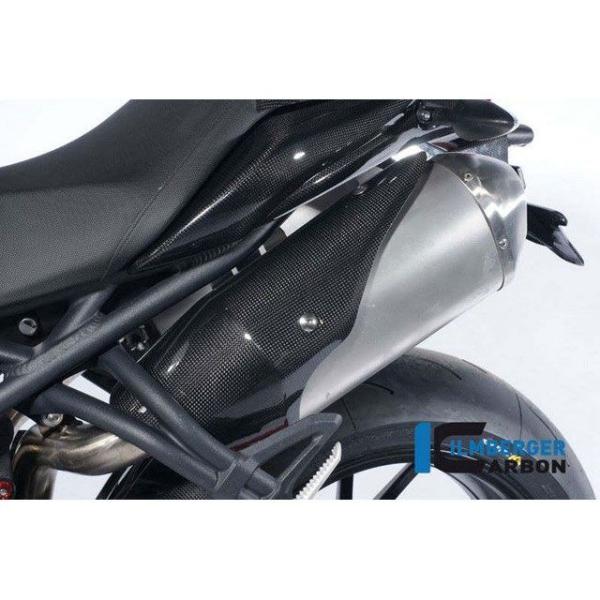 ●メーカー名：イルムバーガー / ILMBERGER●商品名：エキゾーストプロテクション （左） カーボン - Triumph Speed Triple （2011-now） ｜ AHL.005.TRSPT.Kメーカー品番：ilm_AHL_...