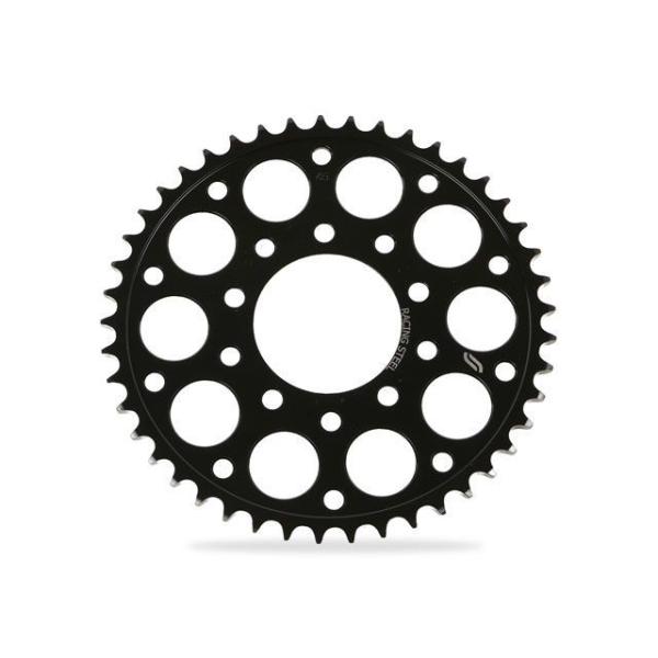 ●メーカー名：サンスター / SUNSTAR●商品名：リアスプロケット レーシングスチール（チェーンサイズ：520）メーカー品番：JMR-101-45JANコード：4589718993973汎用 サイズチェーン：520 歯数：45材質スチー...