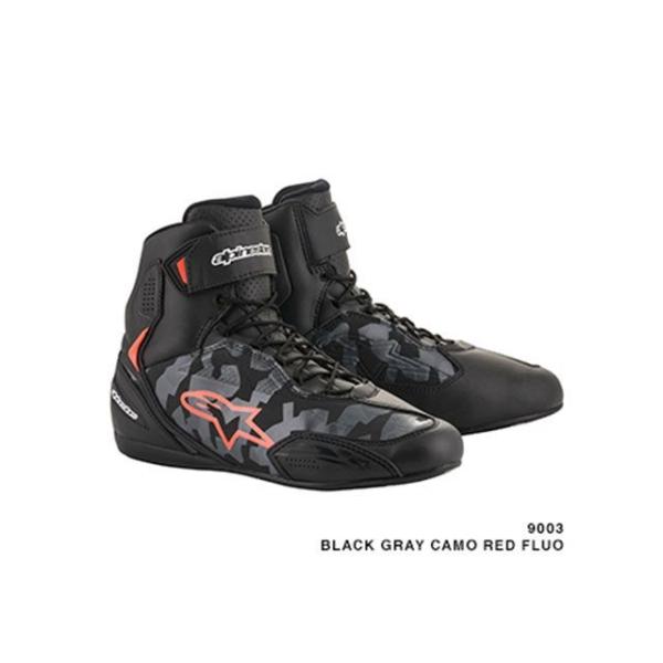 ●メーカー名：アルパインスターズ / Alpinestars●商品名：ファスター3 シューズ（ブラック/グレーカモ/レッドフロー）●サイズ 8.5JANコード：8059175079498ブラック/グレーカモ/レッドフロー■ロングセラーモデル...