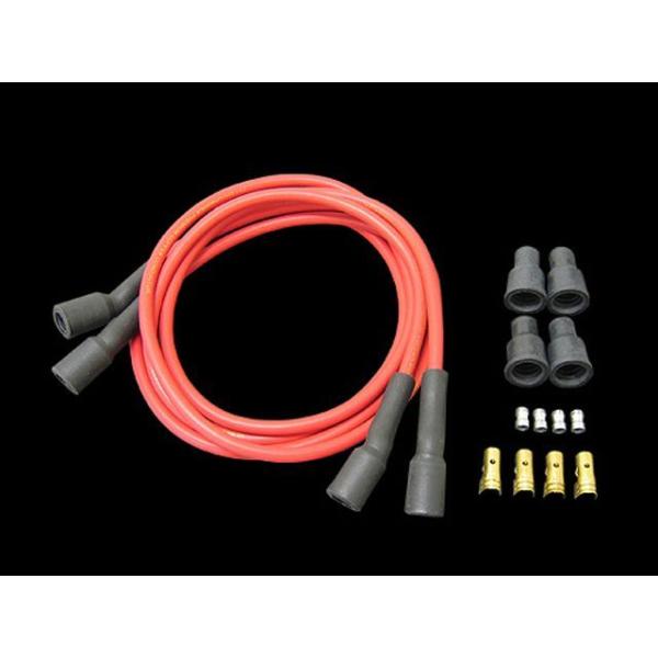 ●メーカー名：ダイナテック / DYNATEK●商品名：ダイナプラグコード レッド 7mmカッパーコアメーカー品番：・000760ハーレー汎用 DW-300配線色：レッド芯：銅プラグコード1150mm×2プラグコード1150mm×2本／端子...