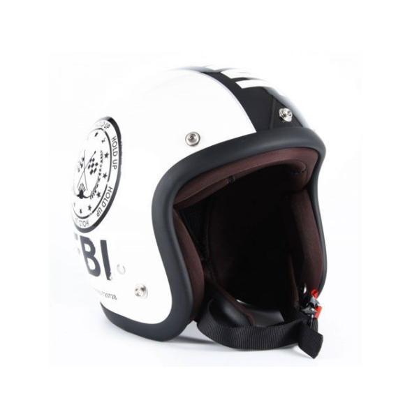 ●メーカー名：72ジャムジェット / 72JAM(ナナニージャムジェットヘルメット)●商品名：JJ-02 F.B.I.（ホワイト）●サイズ フリー/57-60cm未満メーカー品番：JJ-02JANコード：4562286790021パールゴー...