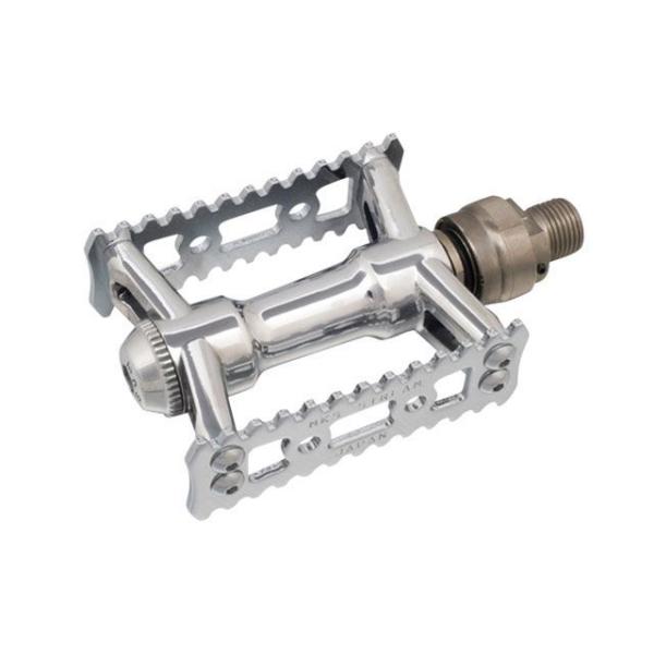 ●メーカー名：三ヶ島（自転車） / MKS(ミカシマ)●商品名：ペダル（SYLVAN STREAM NEXT Ezy Superior）左右ペア 9/16芯（シルバー）JANコード：4560369004430シルバー生産国：日本材質：アルミ...