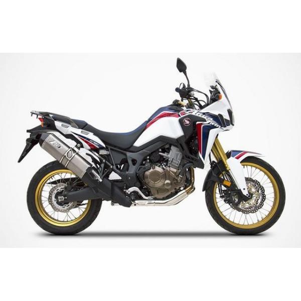 ●メーカー名：ザード / ZARD●商品名：カーボン レーシング スリップオン WITH カーボン END-CAP for HONDA AFRICA TWIN （2016-2019） ｜ ZHND366CSR-FCメーカー品番：zar_ZH...