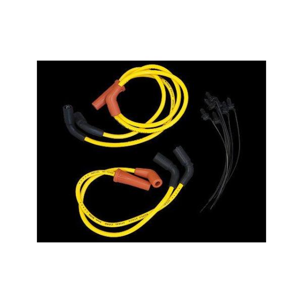 ●メーカー名：アクセル / ACCEL●商品名：プラグコード 黄8mmスパイラルコア 17y-ツアラーモデルメーカー品番：・021667ツーリングファミリー汎用 171116-Yコード部：イエロー キャップ：ブラック／レッドステンレススチー...