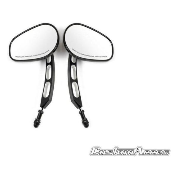 ●メーカー名：カスタムアクセス / CustomAcces●商品名：Back Mirrors Set Model Misuri Black ｜ JR0017Nメーカー品番：cma_JR0017NCVO FLSTNSE Softail Del...