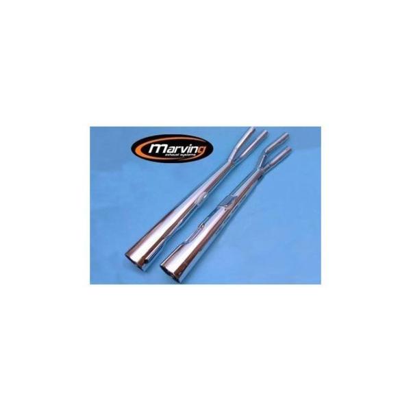 ●メーカー名：マービング / Marving●商品名：デュアルマフラー Marvi クロム - EU公道走行認可 for Honda CB 350 FOURメーカー品番：mvg_H-2065-BCその他のモデルMARVING MARVI C...