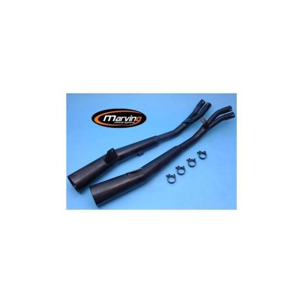 ●メーカー名：マービング / Marving●商品名：デュアルマフラー Master ブラック - EU公道走行認可 for Honda CBX 750 Fメーカー品番：mvg_H-2029-NCCBX750FMARVING MASTER ...