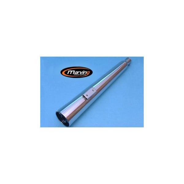 ●メーカー名：マービング / Marving●商品名：マフラー Marvi クロム - EU公道走行認可 for Yamaha SR 125メーカー品番：mvg_Y-2158-BCSR125MARVING MARVI SINGLE - CH...