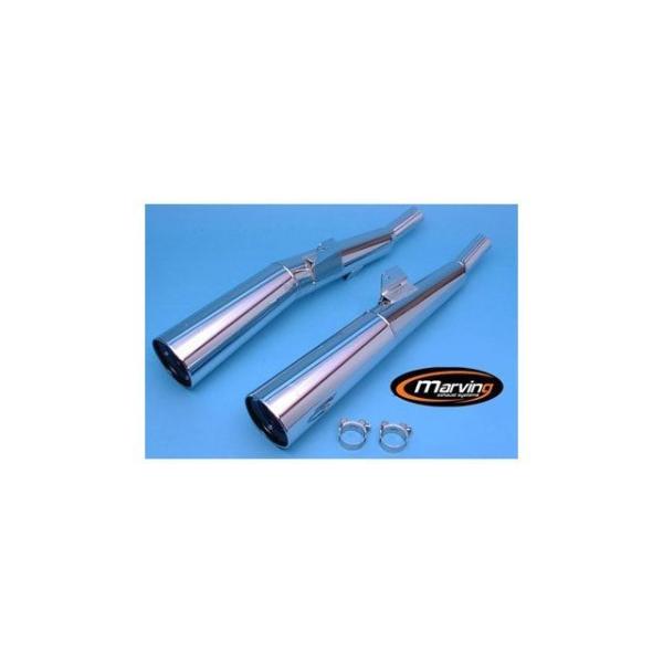 ●メーカー名：マービング / Marving●商品名：デュアルマフラー Master クロム - EU公道走行認可 for Yamaha XS 400 82メーカー品番：mvg_Y-2025-BCXS400MARVING MASTER CO...