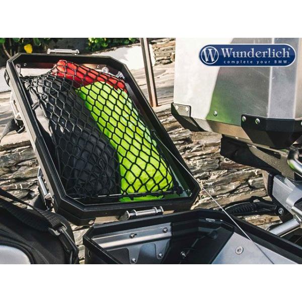 ●メーカー名：ワンダーリッヒ / Wunderlich●商品名：ラゲッジネット BMW純正 アルミパニアケース用（ブラック）メーカー品番：W20572-000F850GSF850GS Adventure F850GSアドベンチャーF900G...