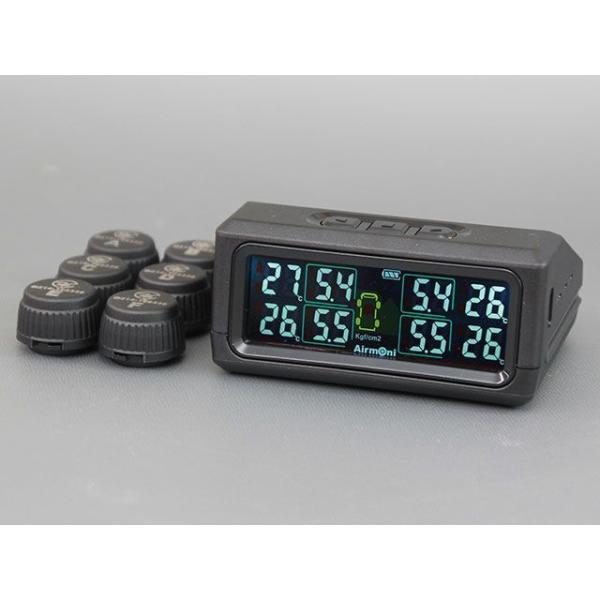●メーカー名：エアモニ / Airmoni●商品名：エアモニ4 （6輪用）メーカー品番：AVK4-6JANコード：4571462814086黒バルブキャップにセンサーを装着することでワイヤレスでタイヤの空気圧と温度がモニターに表示されます。...