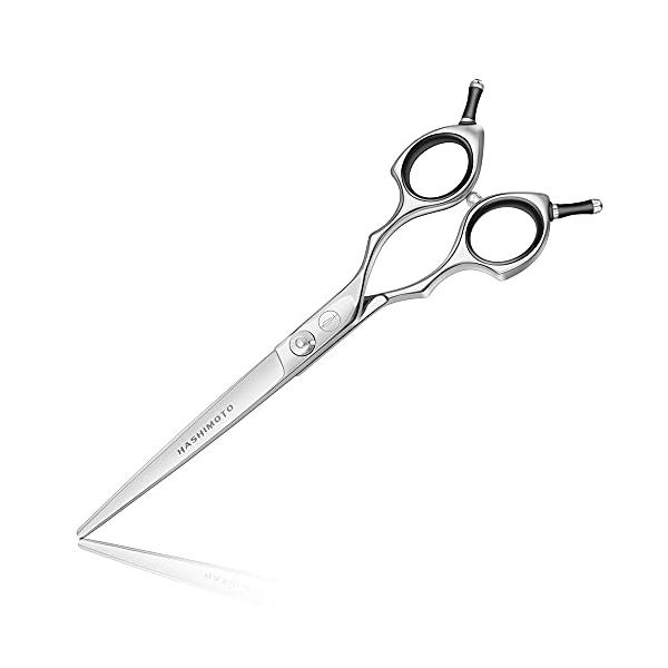 【特徴】-- 軽い、7インチ、快適なハンドル、全身などの広範囲カット向けで、直線のラインを出したいときやバッサリ切りたいときに使用；【軽量】-- 軽いはさみは、長時間作業するときに手をより快適にすることができます；【素材】-- 刃は、鋭利で...