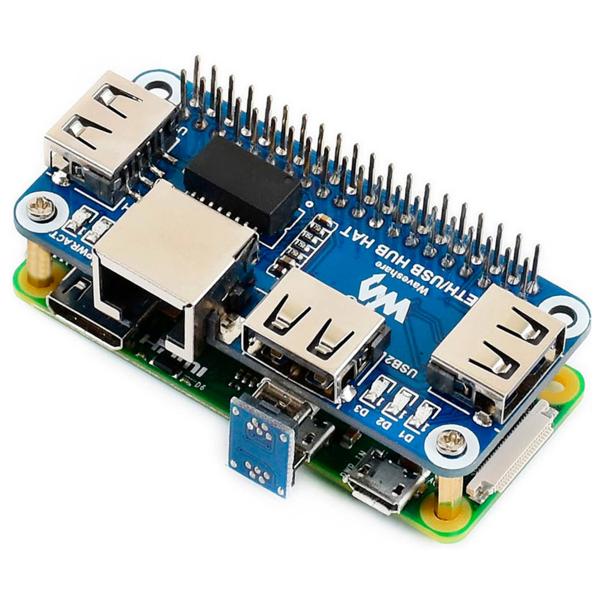 このRaspberry Pi Hub HATは、Piにより多くのUSB機能を提供し、RJ45イーサネットポートを提供します。安定した有線イーサネット接続が必要な場合に最適です。 (Raspberry Pi用イーサネット/USBハブハット、R...