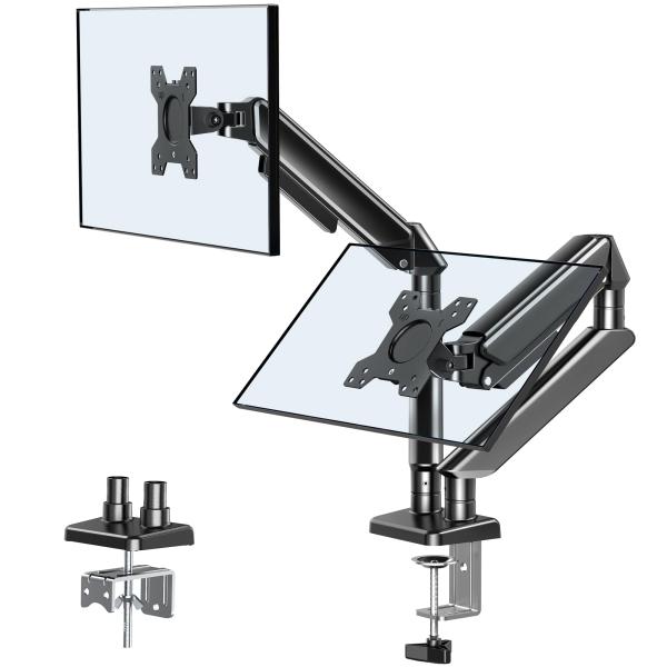 【ご購入前にご確認】本デュアル モニターアームはVESA規格100x100mm、75x75mmで、32インチまで、2kgから9kgまでのほとんどのスクリーンに対応可能です。（注：アームの張力が正常に機能するためには、少なくとも2kgの重量が...