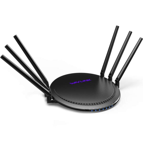 【特徴】：超高速ルーター、 6本5dBiの高ゲイン全方向性スマートアンテナは、Wi-Fi信号を自宅のあらゆる場所に拡大します。干渉を回避して、信頼できる接続を提供します。TURBOボタン、ネットワークが最適化されます，Wi-Fi体験が向上し...