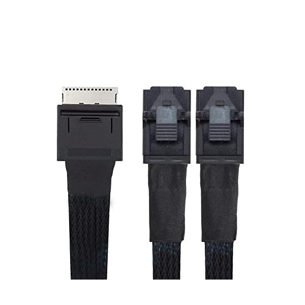 はめ合い部品へのロック：アクティブラッチ付き最大16 Gbpsのデータ転送速度このOCuLink 8 xケーブルは、SFF-8643コネクタを備えたバックプレーンとOCuLink SFF-8611 8 xコネクタを備えたコントローラなどの内...