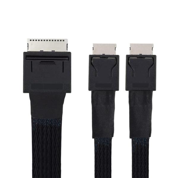 はめ合い部品へのロック：アクティブラッチ付き最大16 Gbpsのデータ転送速度このOCuLink 8 xケーブルは、SFF-8611 4 xコネクタを備えたバックプレーンやOCuLink SFF-861 8 xコネクタを備えたコントローラな...