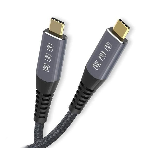 1) 8K/5K ウルトラHDビデオ出力: このUSB4ケーブルは、USB4またはThunderbolt3/4ポート搭載デバイスからUSB-Cモニターに接続できます。シングル8K@30hz、5K@60Hzまたは4K@60Hz最大60Hzに対...