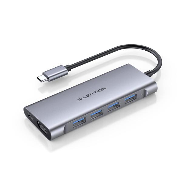 【6in1 機能拡張】USB3.0×4 最大5.0Gbps(理論値)/ HDMI 最大4K(30Hz)/ Power Delivery(PD) 最大100w【高解像度4K HDMI】HDMIポートは最大Ultra 4K(3840×2160)...
